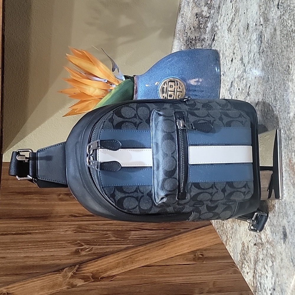 Coach Euc Men' West Backpack In Signature Canvas With… - Gem